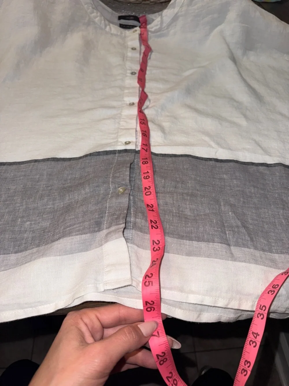 Tahari | Tops | Tahari 0 Linen Shirt Oversized Xl | Poshmark